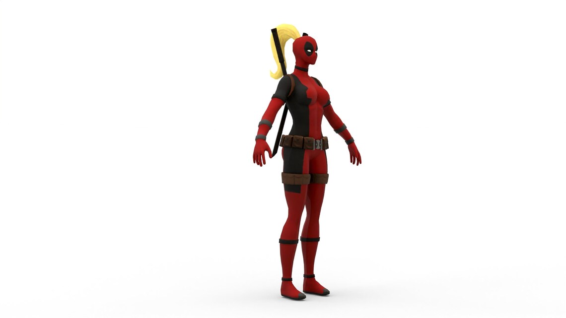 Lady Deadpool 3D Models Gaming Character - Etsy