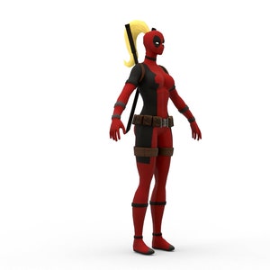 Lady Deadpool 3D Models Gaming Character - Etsy