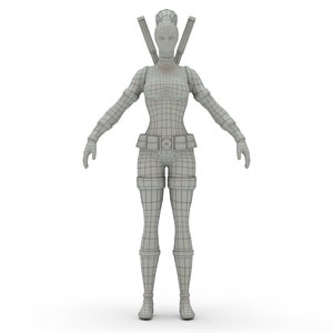 Lady Deadpool 3D Models Gaming Character - Etsy