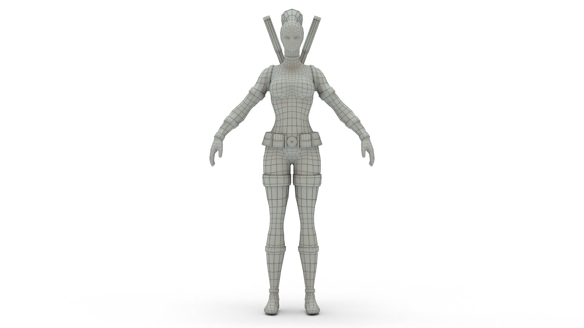 Lady Deadpool 3D Models Gaming Character - Etsy