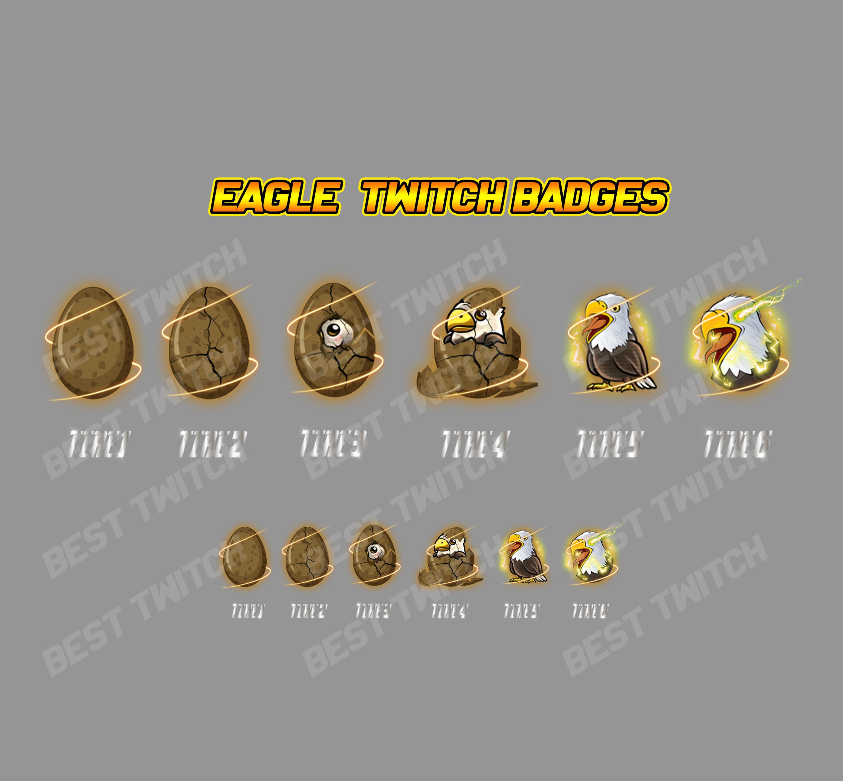Eagle Sub Badges for Twitch. Eagle Bit Sub Badges for Twitch, Eagle ...