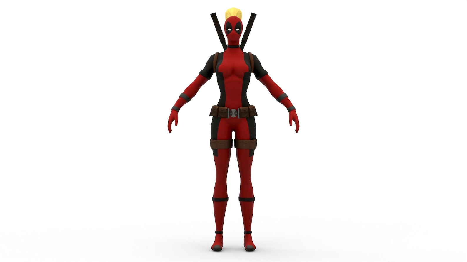 Lady Deadpool 3D Models Gaming Character - Etsy