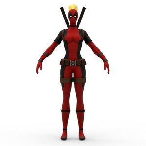 Lady Deadpool 3D Models Gaming Character - Etsy