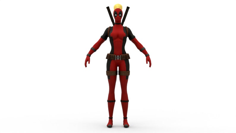 Lady Deadpool 3D Models Gaming Character - Etsy