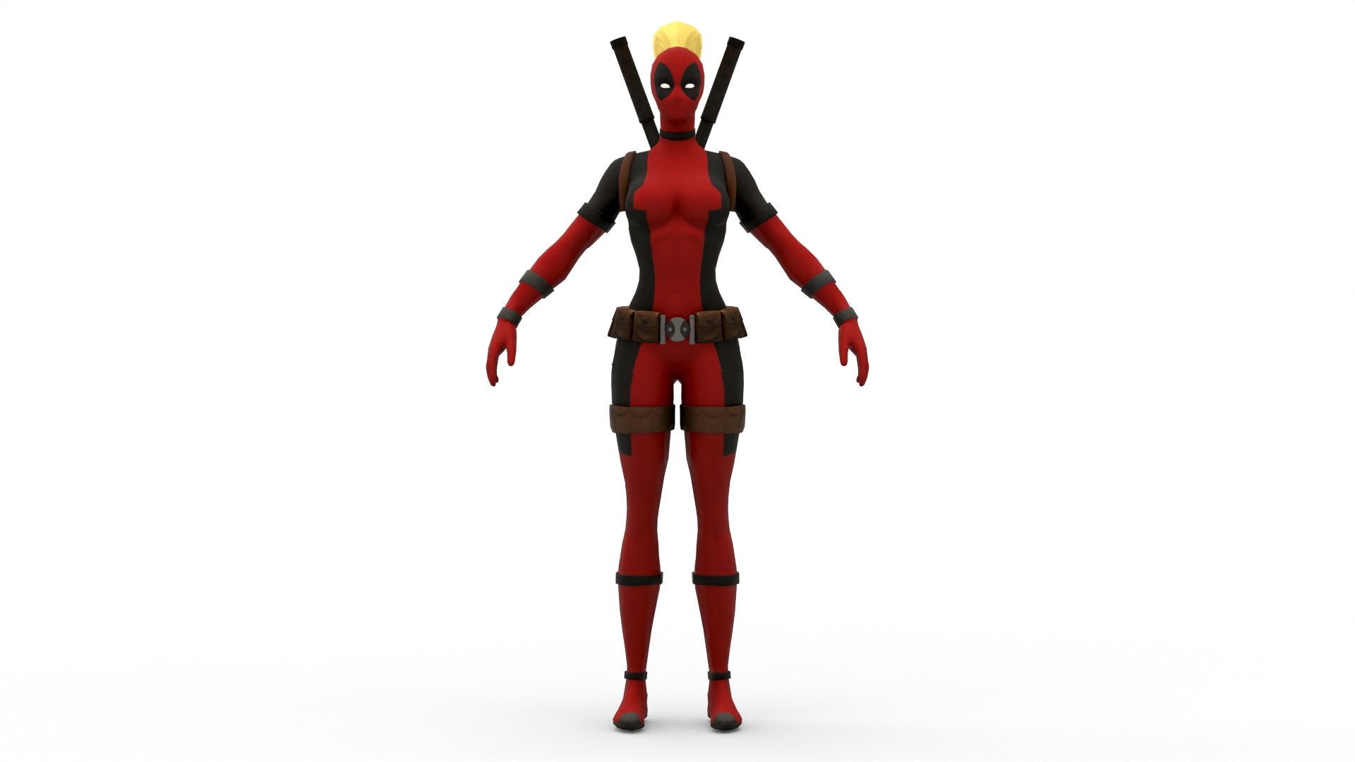 Lady Deadpool 3D Models Gaming Character - Etsy