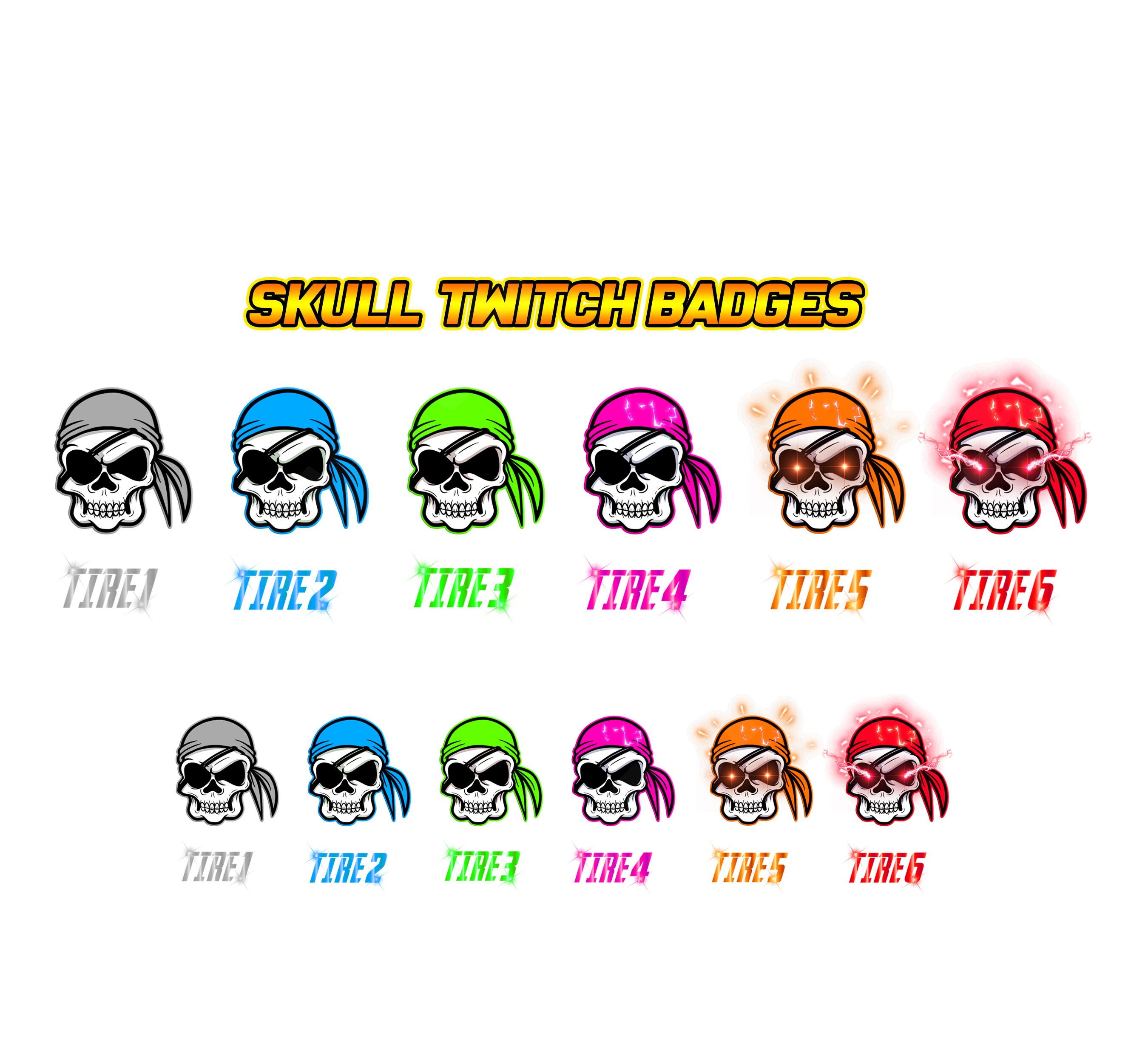 Skull Kick Sub Badges & Bits - Etsy