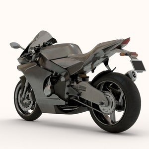 3D Model of Sports Bike Low Poly 3D Models - Etsy