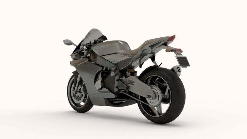 3D Model of Sports Bike Low Poly 3D Models - Etsy