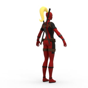 Lady Deadpool 3D Models Gaming Character - Etsy