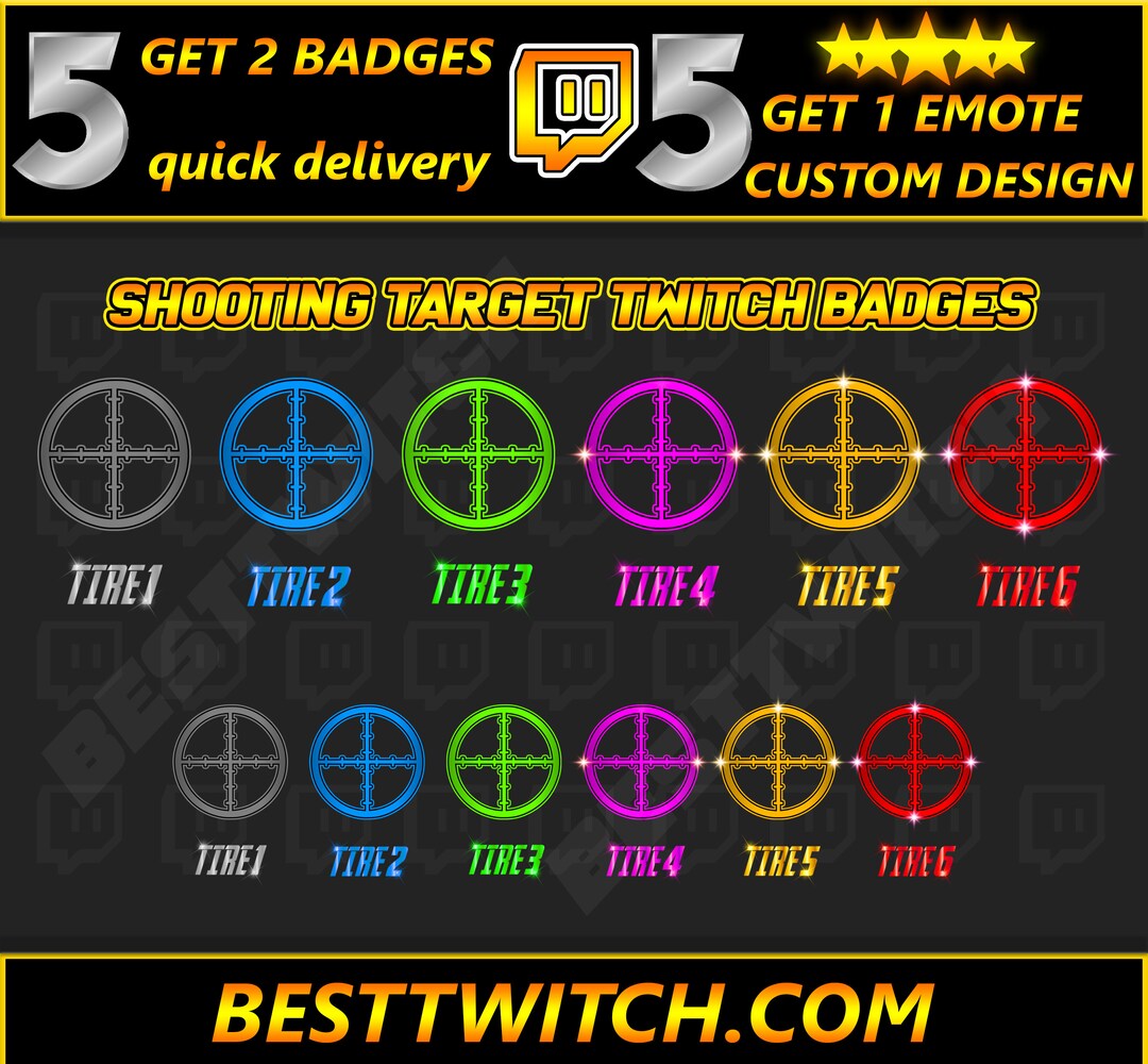 Shooting Kick Badges and Emotes - Etsy