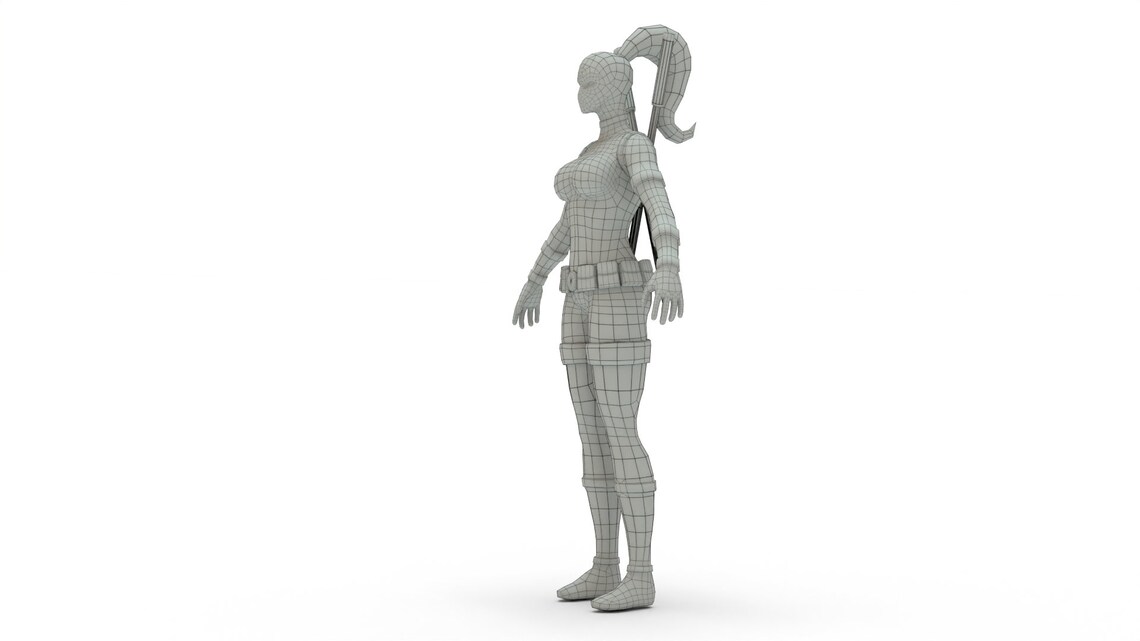 Lady Deadpool 3D Models Gaming Character - Etsy