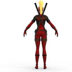 Lady Deadpool 3D Models Gaming Character - Etsy