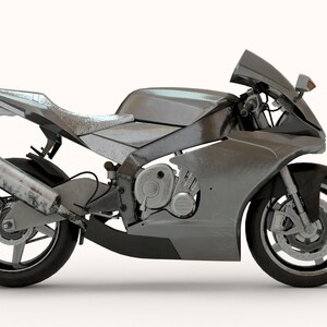 3D Model of Sports Bike Low Poly 3D Models - Etsy