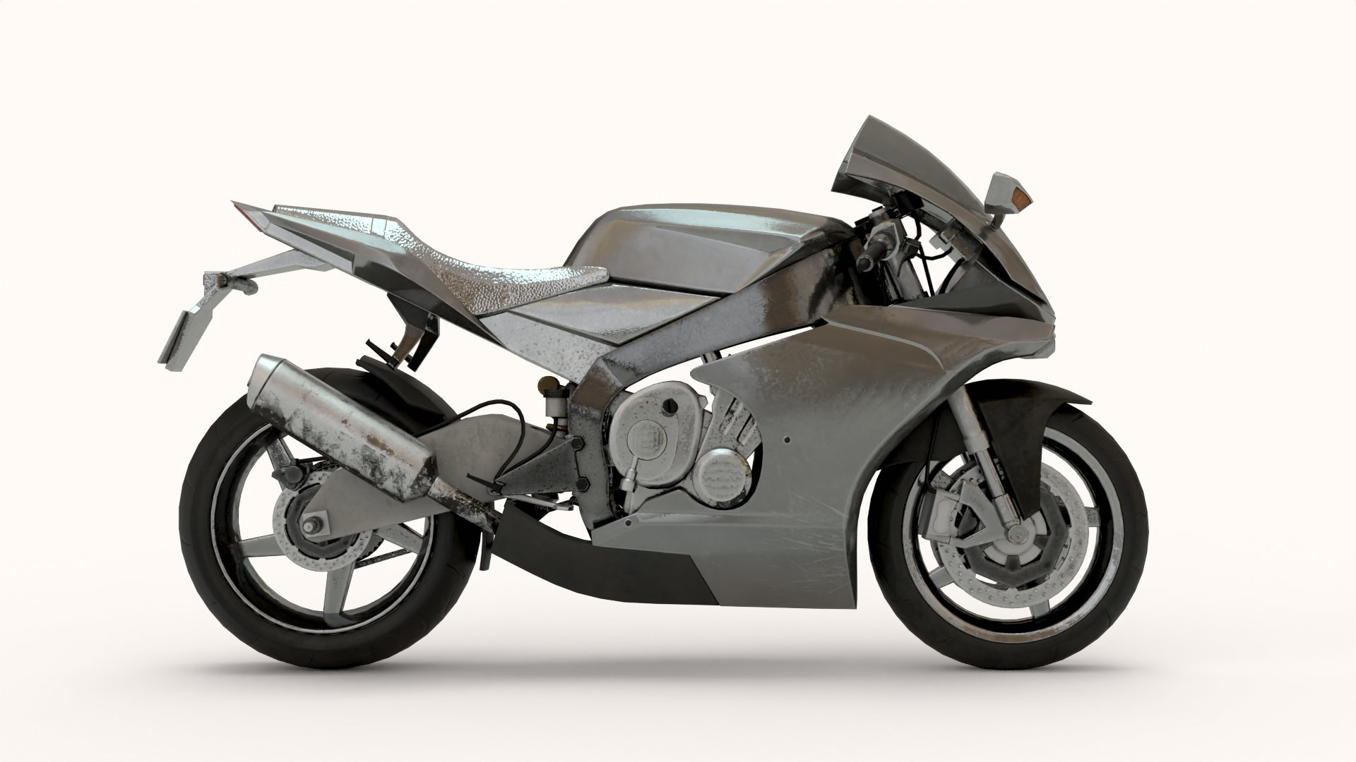 3D Model of Sports Bike Low Poly 3D Models - Etsy