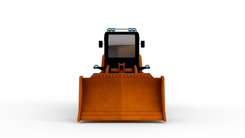 3d Model Bulldozer PBR Digital Files Instant Download - Etsy