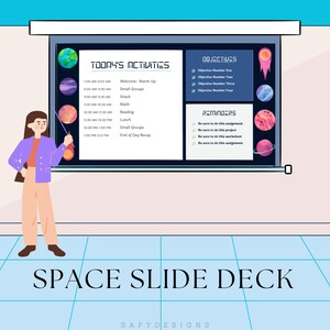 Outer Space Daily Slide Deck | Powerpoint Slide Templates | Teaching ...
