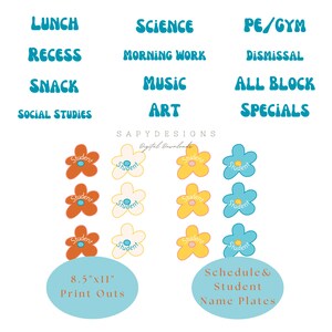 Classroom Mini Collection Retro Boho Digital Classroom Decor & Lesson ...