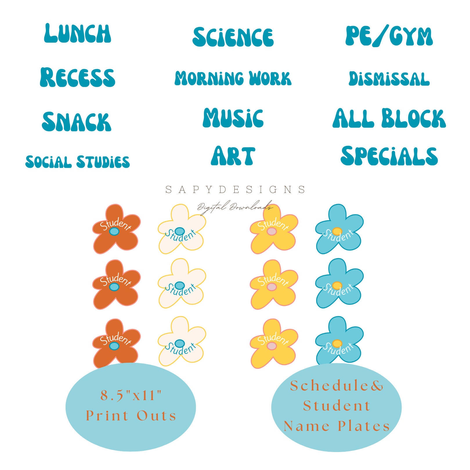 Classroom Mini Collection Retro Boho Digital Classroom Decor & Lesson ...