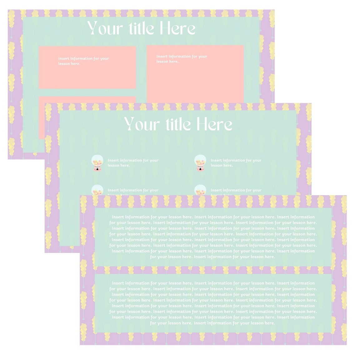 Pastel Sprinkle Daily Slide Deck Powerpoint Slide Templates Teaching ...