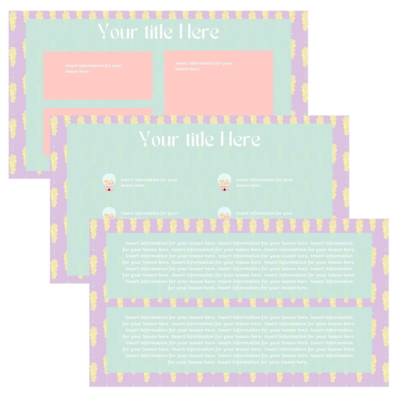 Pastel Sprinkle Daily Slide Deck Powerpoint Slide Templates Teaching ...