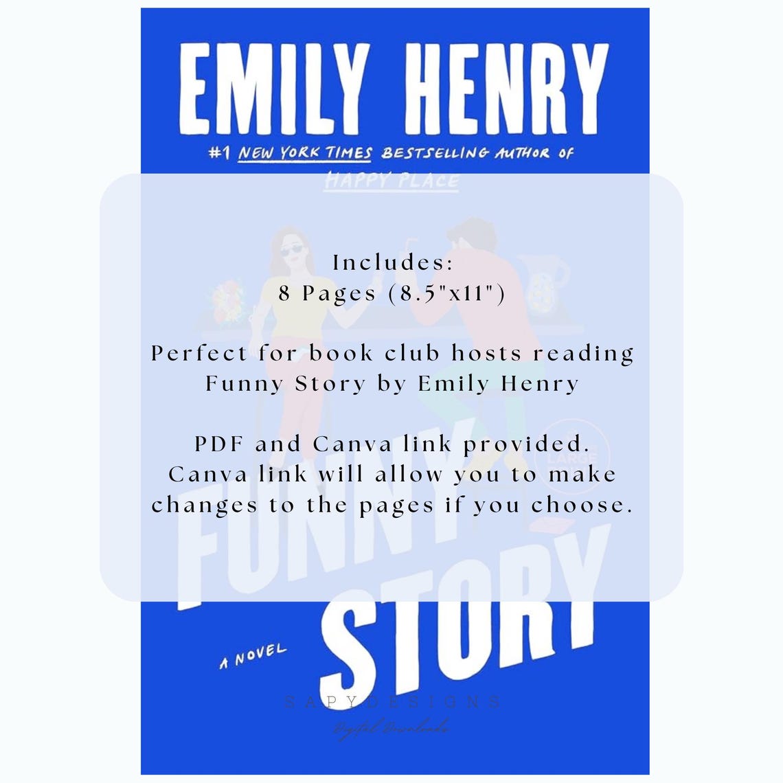 Funny Story Book Club Prints PDF Download Questions and Digital Prints ...