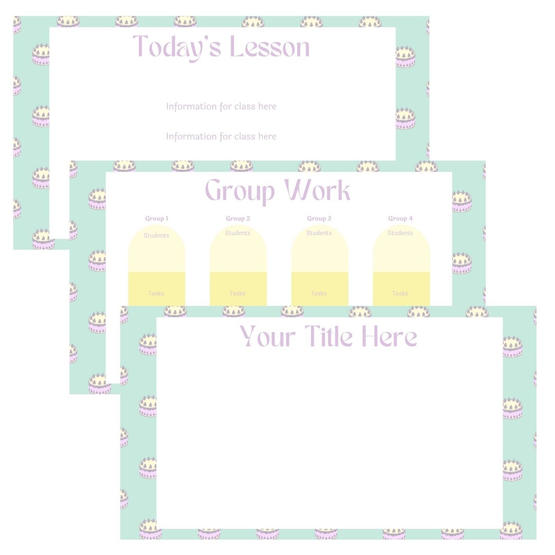 Pastel Sprinkle Daily Slide Deck Powerpoint Slide Templates Teaching ...