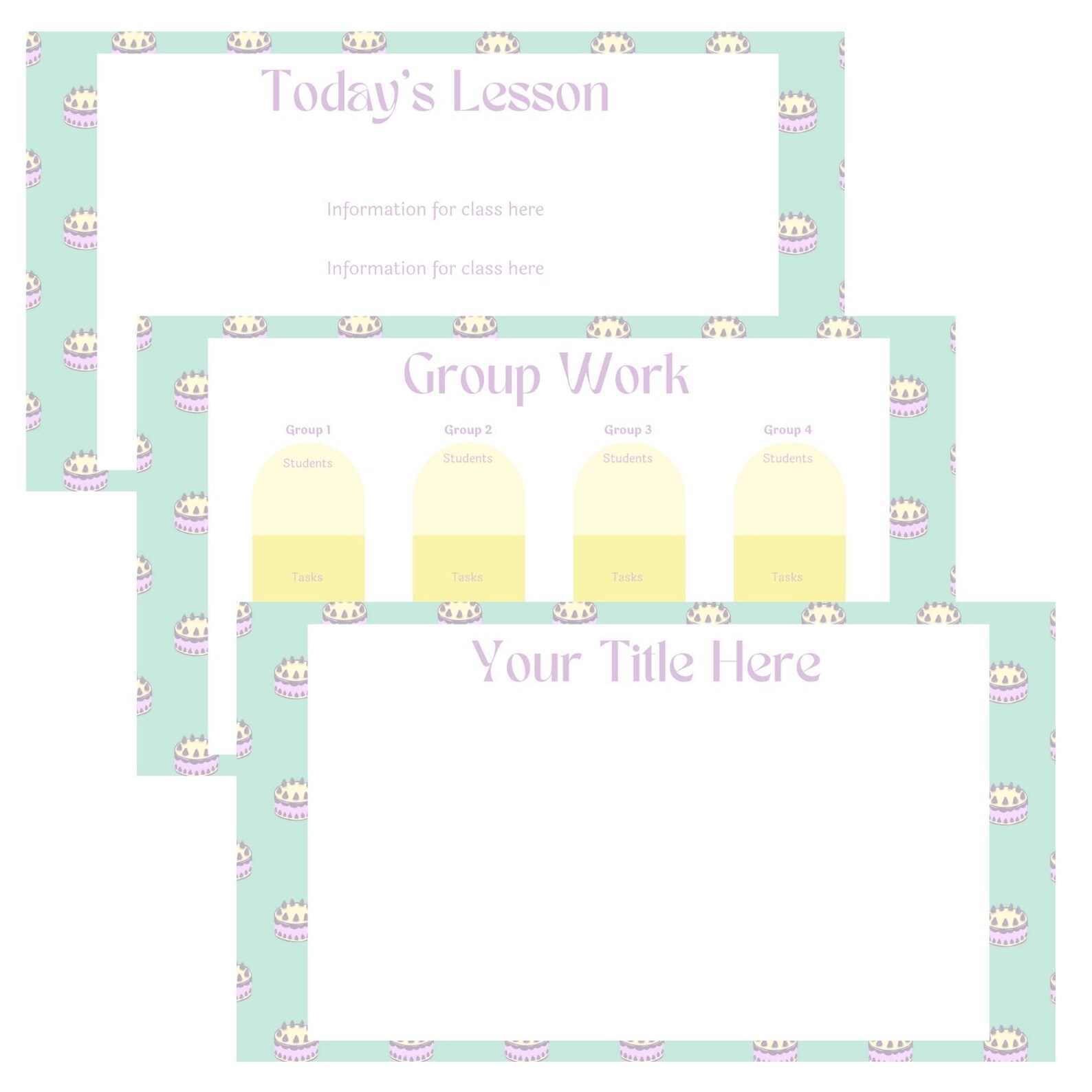 Pastel Sprinkle Daily Slide Deck Powerpoint Slide Templates Teaching ...