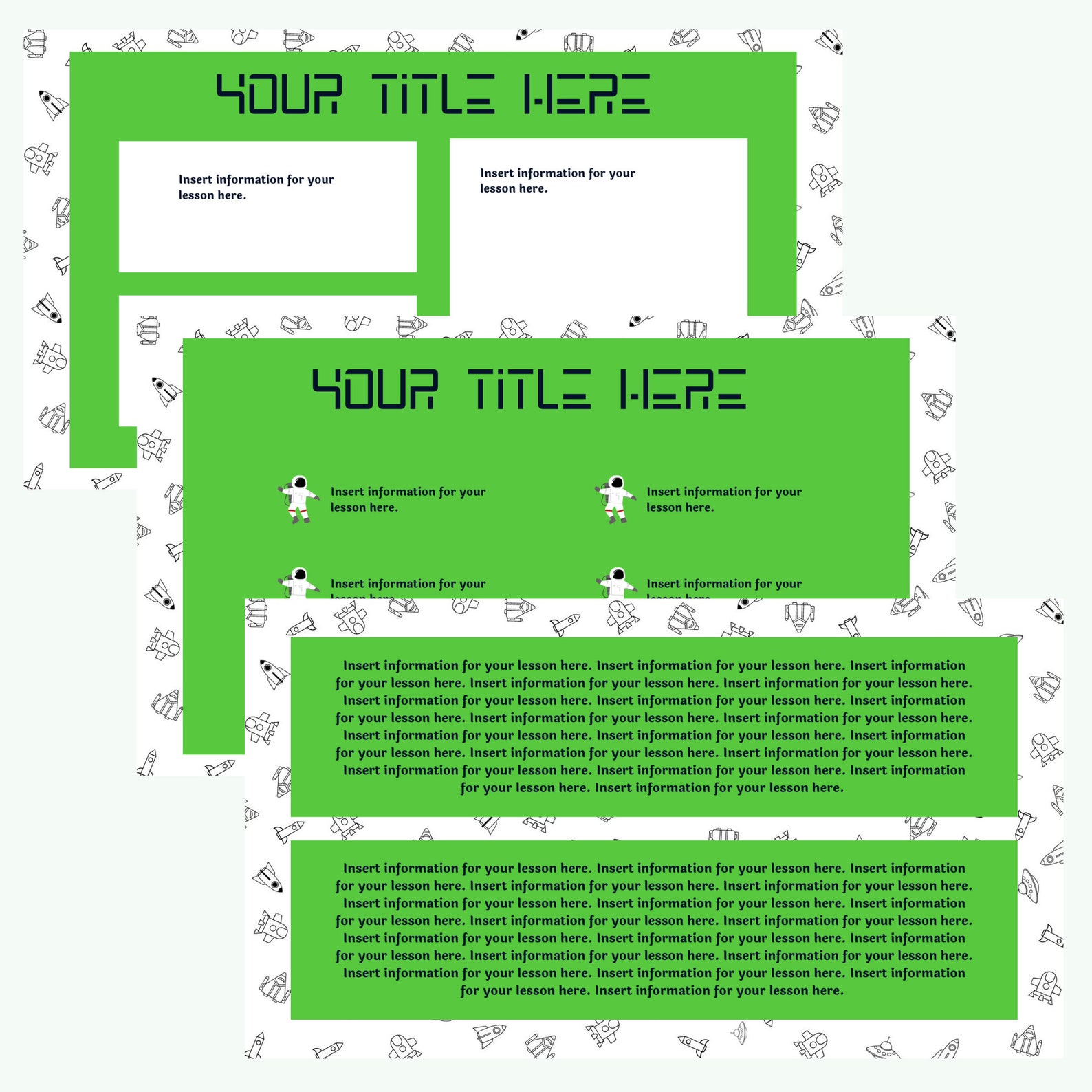 Outer Space Daily Slide Deck | Powerpoint Slide Templates | Teaching ...