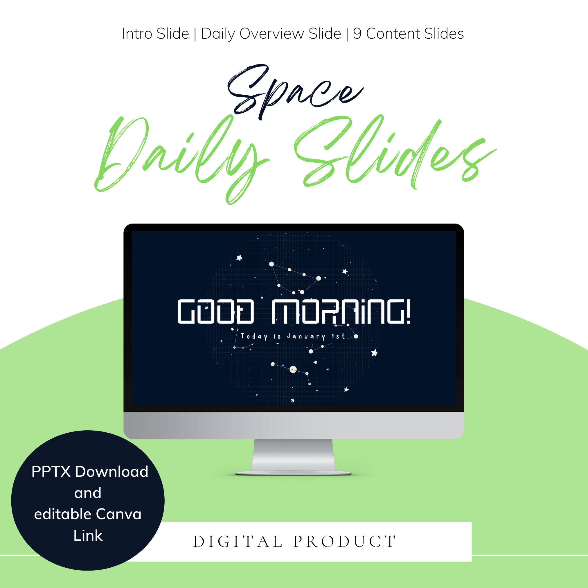 Outer Space Daily Slide Deck Powerpoint Slide Templates Teaching Tools ...