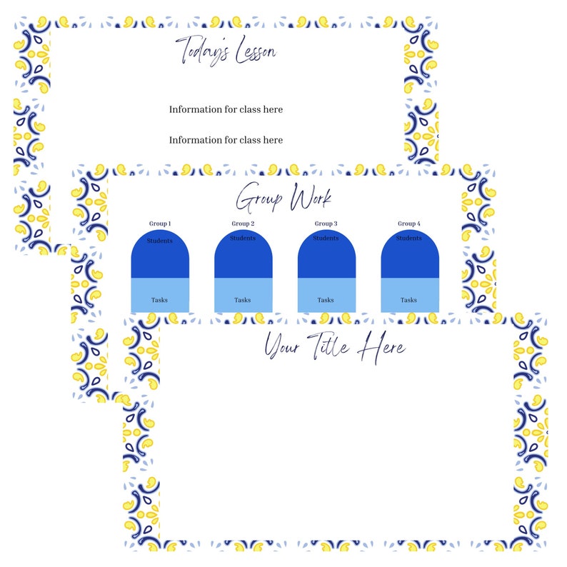 Italian Summer Daily Slide Deck | Powerpoint Slide Templates | Teaching ...