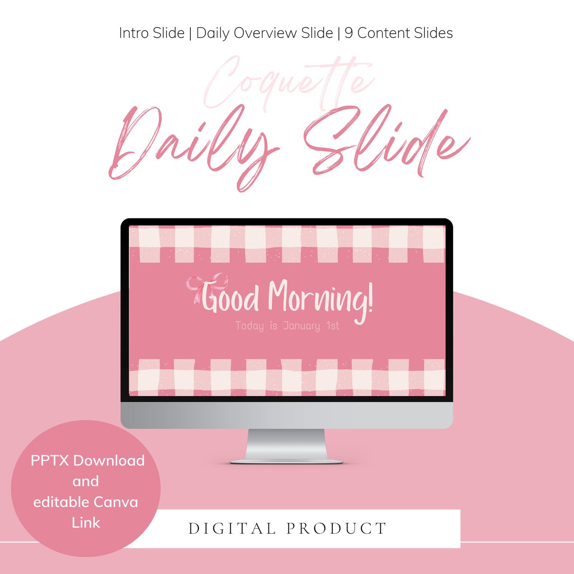 Coquette Daily Slide Deck | Powerpoint Slide Templates | Teaching Tools ...