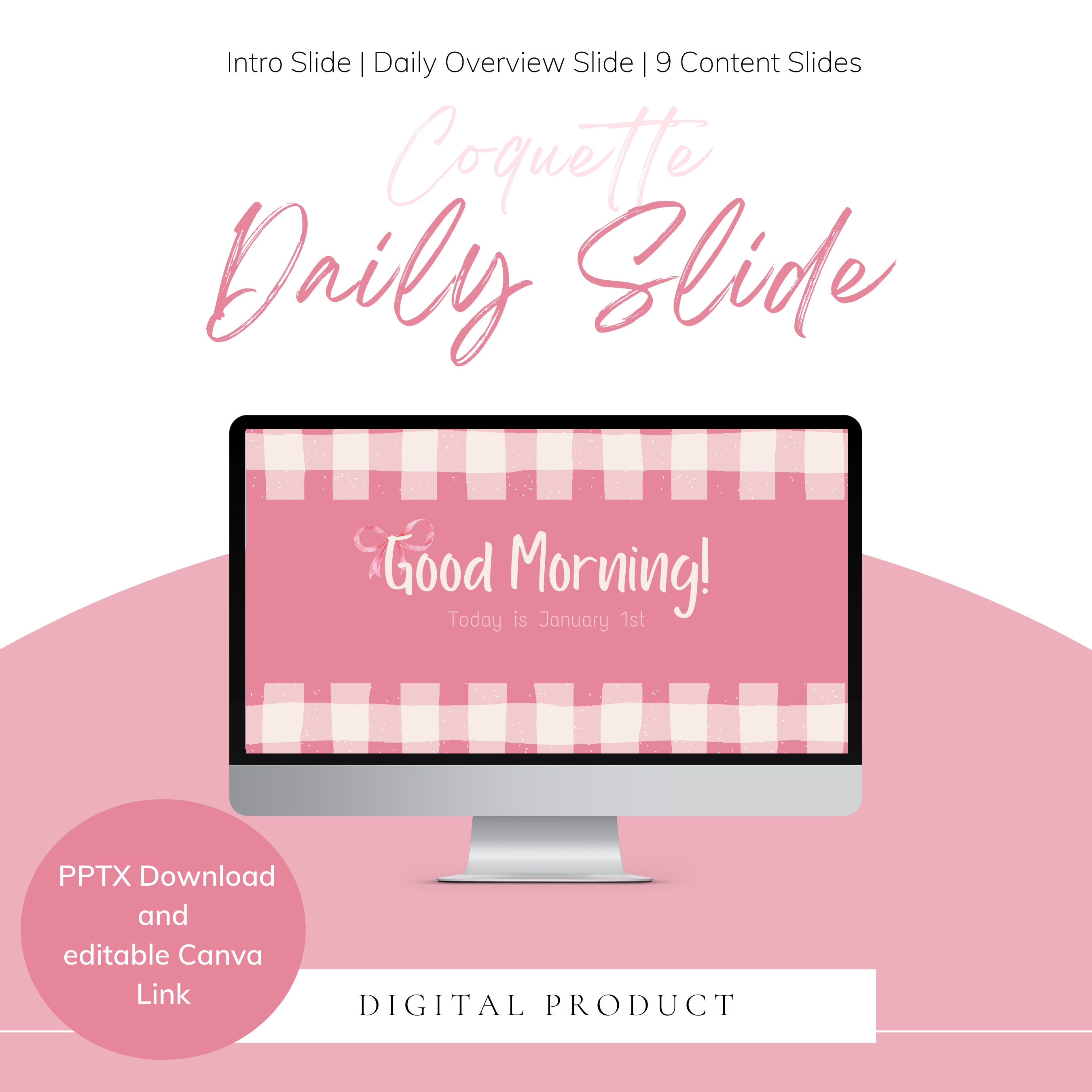 Coquette Daily Slide Deck | Powerpoint Slide Templates | Teaching Tools ...