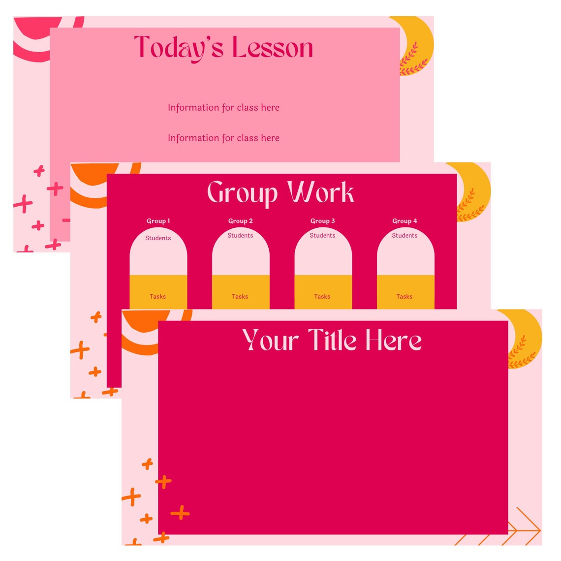 Bright Boho Daily Slide Deck | Powerpoint Slide Templates | Teaching ...