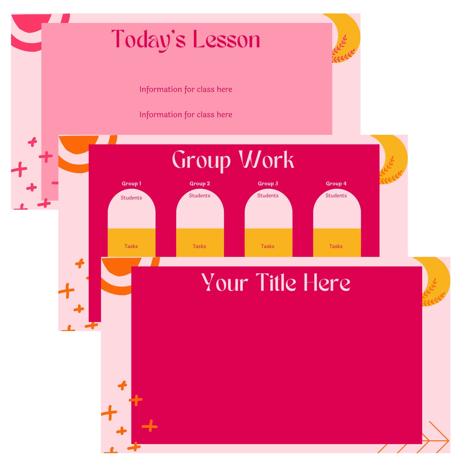 Bright Boho Daily Slide Deck | Powerpoint Slide Templates | Teaching ...