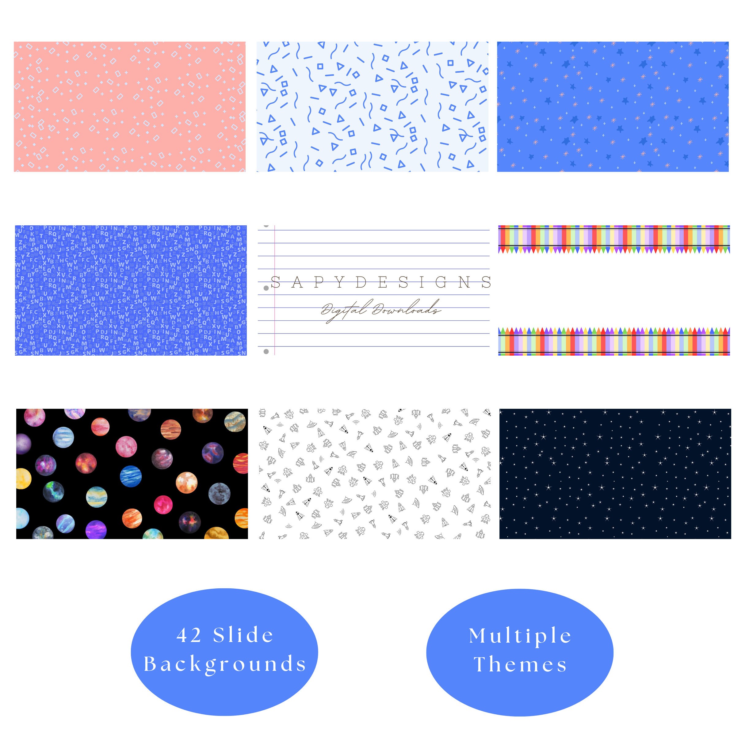 Daily Slide Deck Backgrounds | Powerpoint Slide Templates | Teaching ...