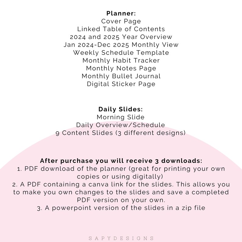 Coquette Bundle | Digital Planner | Slide Deck | Powerpoint Slide ...