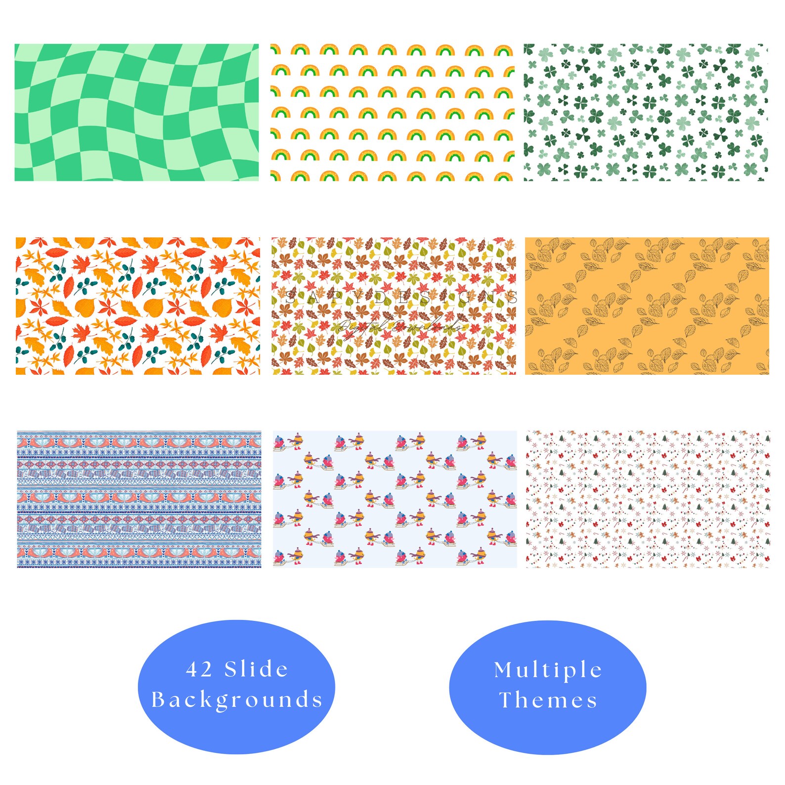 Daily Slide Deck Backgrounds | Powerpoint Slide Templates | Teaching ...