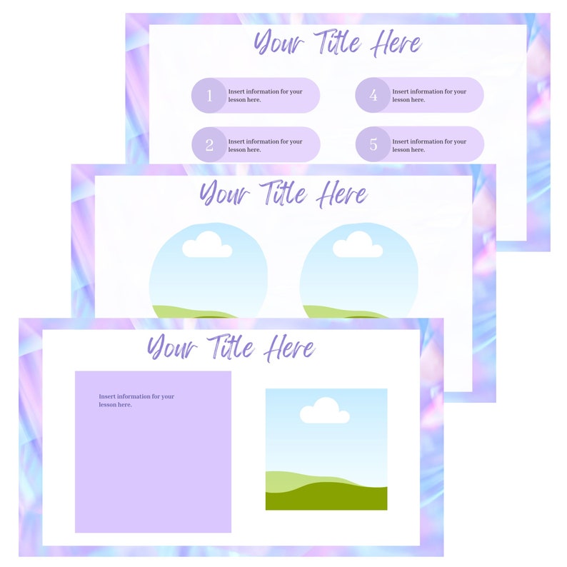 Lavender Haze Daily Slide Deck | Powerpoint Slide Templates | Teaching ...