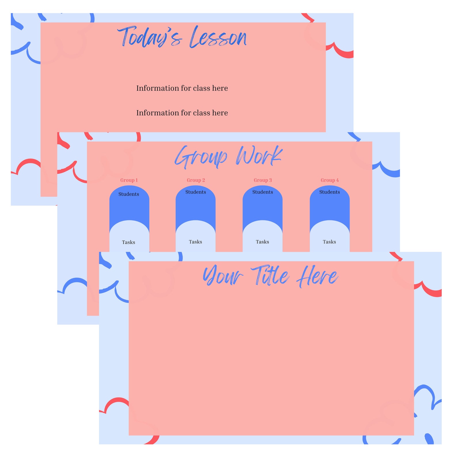 Fun Blue Daily Slide Deck | Powerpoint Slide Templates | Teaching Tools ...