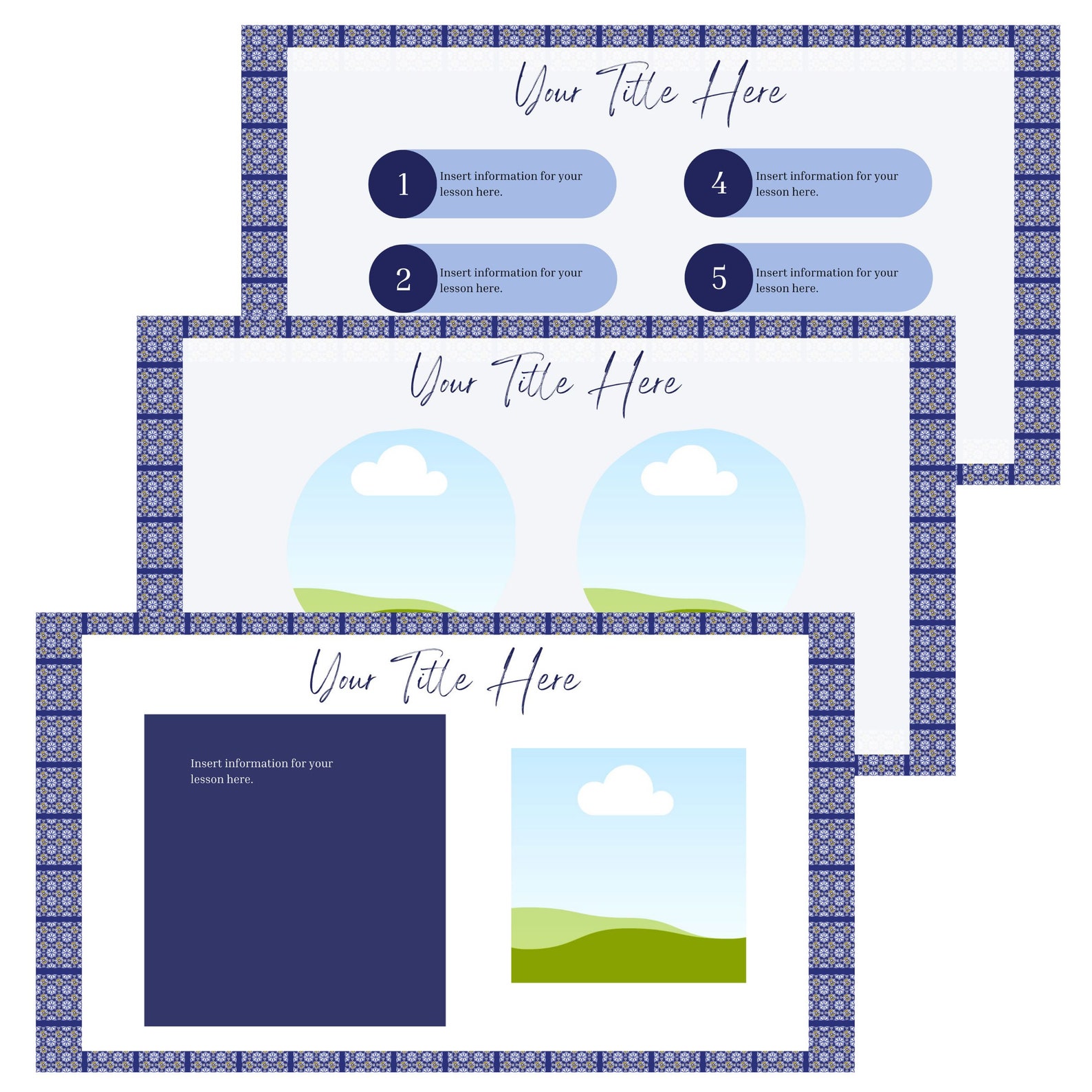 Italian Summer Daily Slide Deck | Powerpoint Slide Templates | Teaching ...