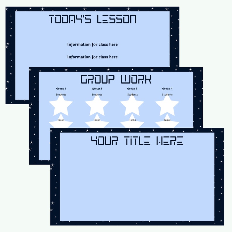 Outer Space Daily Slide Deck | Powerpoint Slide Templates | Teaching ...