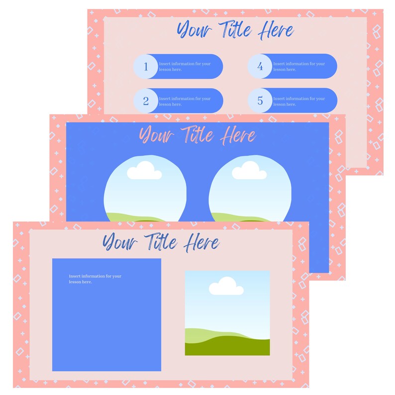 Fun Blue Daily Slide Deck | Powerpoint Slide Templates | Teaching Tools ...