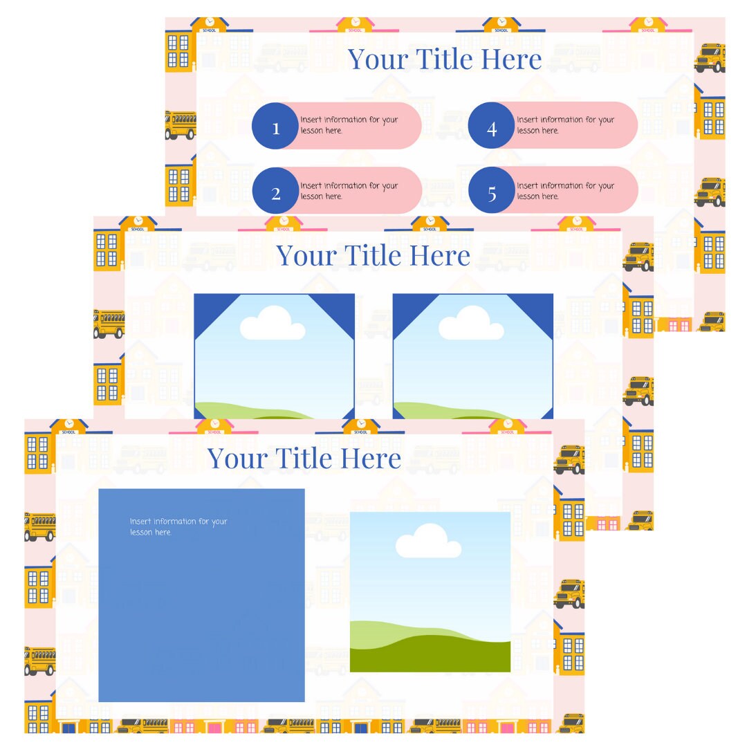 Fun Back to School Editable Slide Template for Teacher Classroom ...