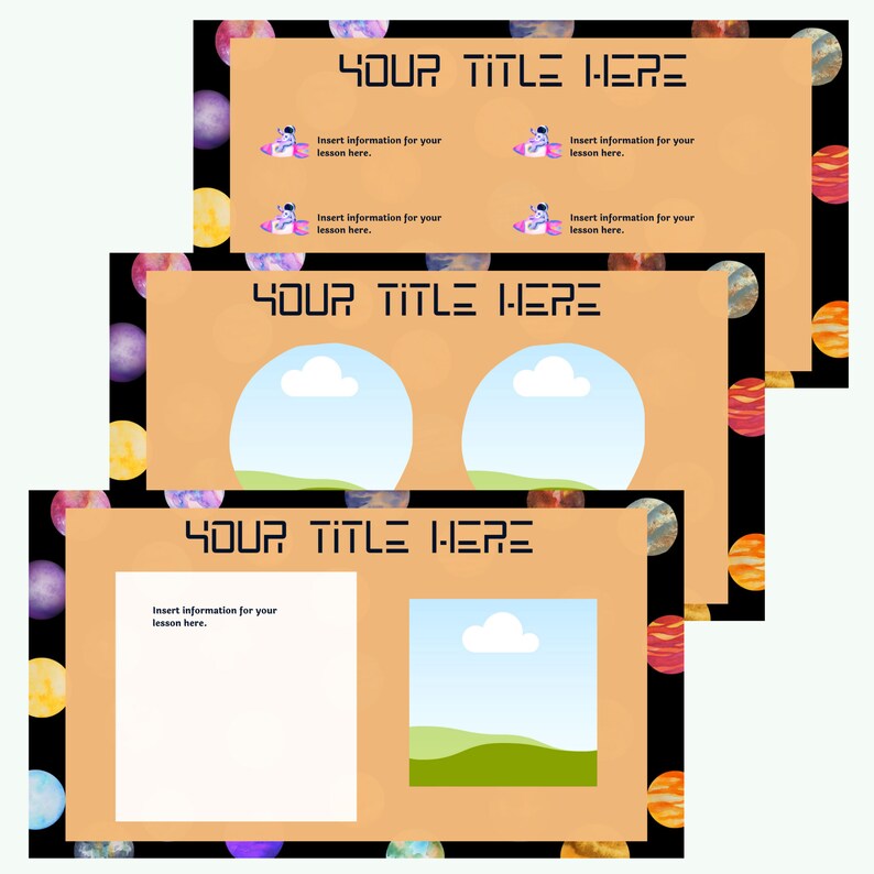 Outer Space Daily Slide Deck | Powerpoint Slide Templates | Teaching ...