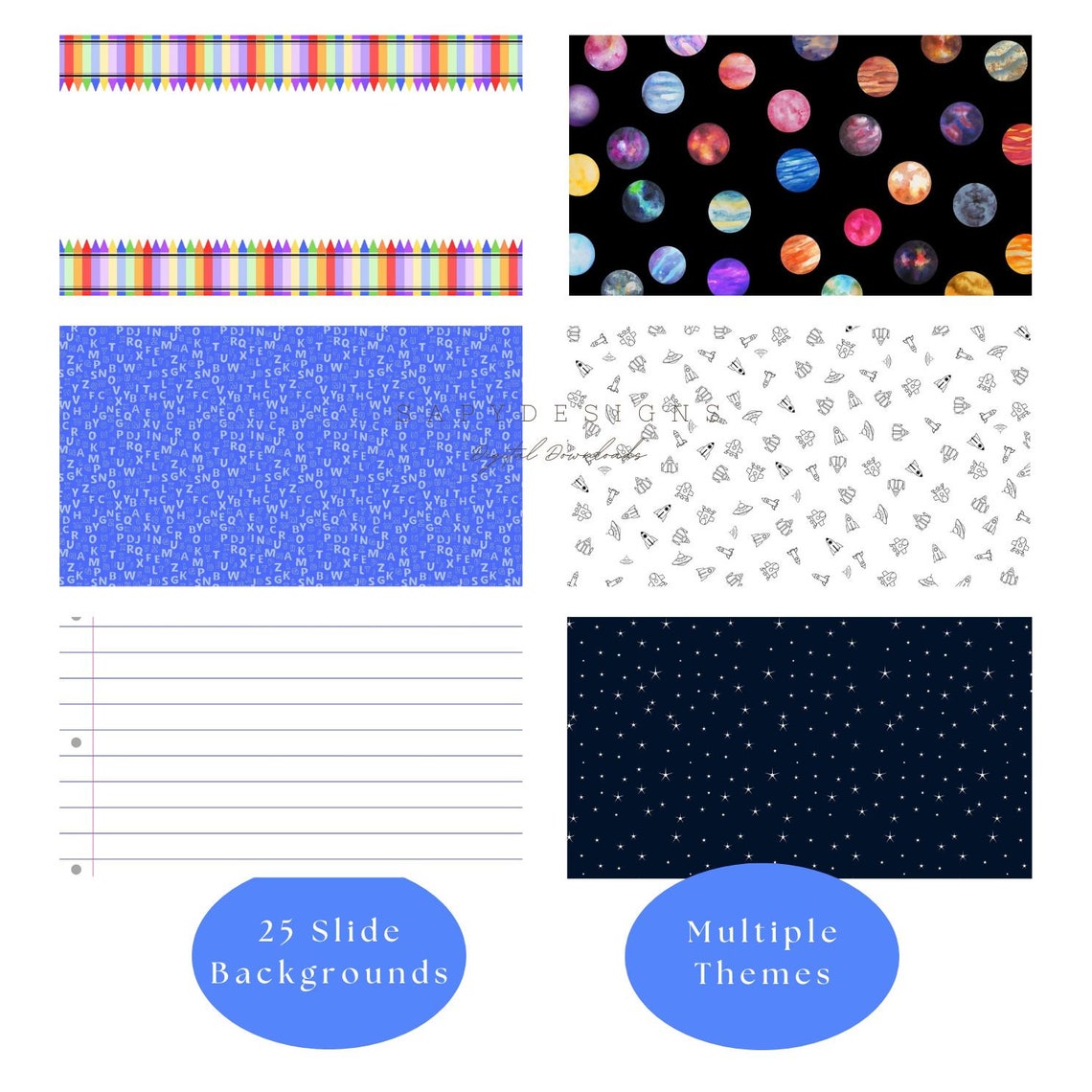 Holiday Slide Deck Backgrounds | Powerpoint Slide Templates | Teaching ...