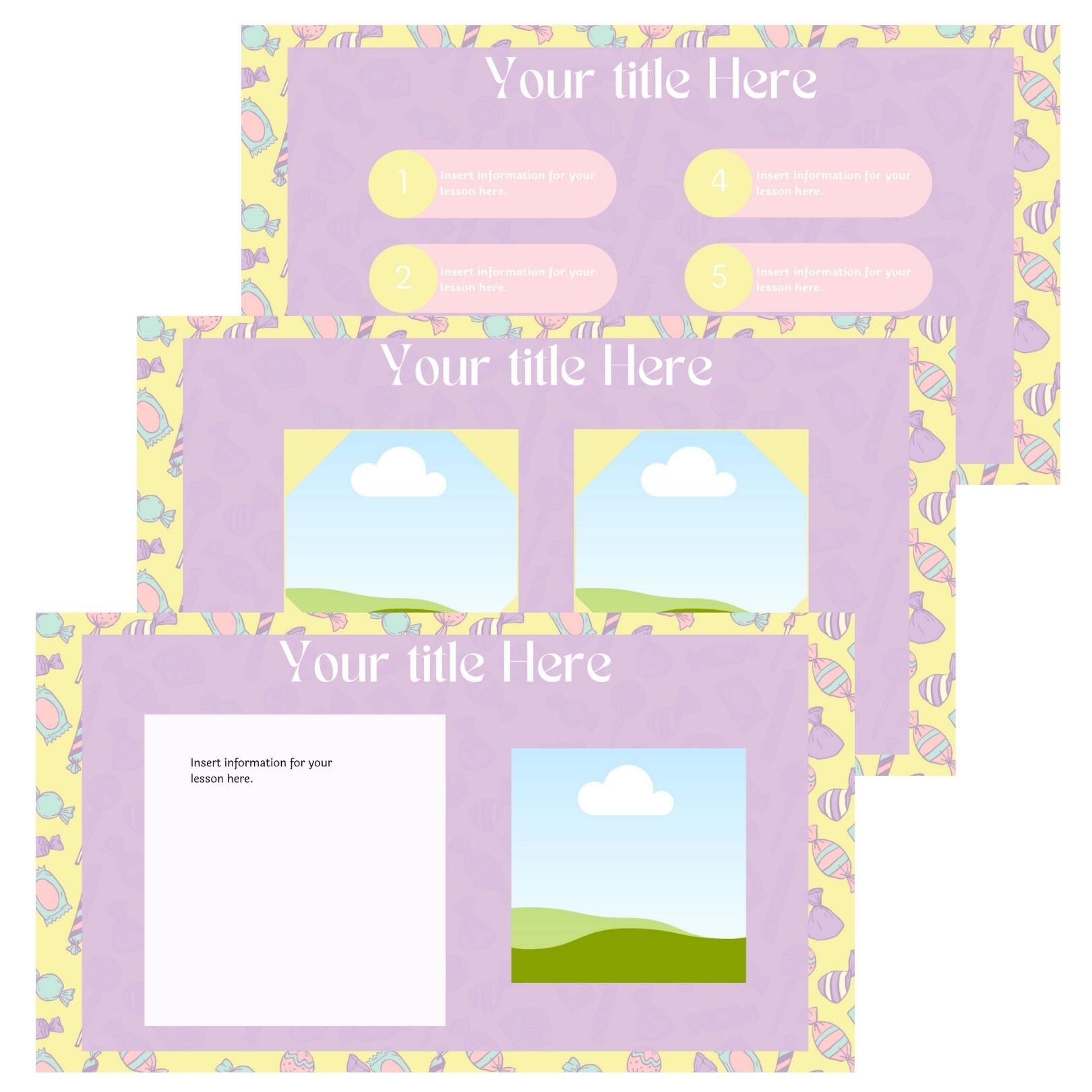 Pastel Sprinkle Daily Slide Deck Powerpoint Slide Templates Teaching ...