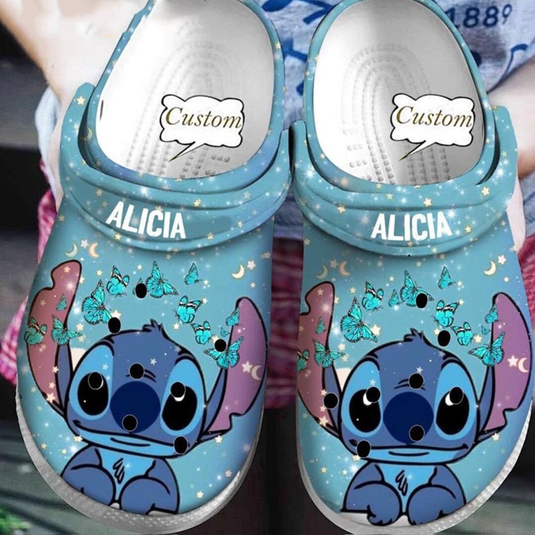 Custom Cute Lilo and Stitch Shoes, Stitch Shoes, Stitch Sandals, Stitch ...