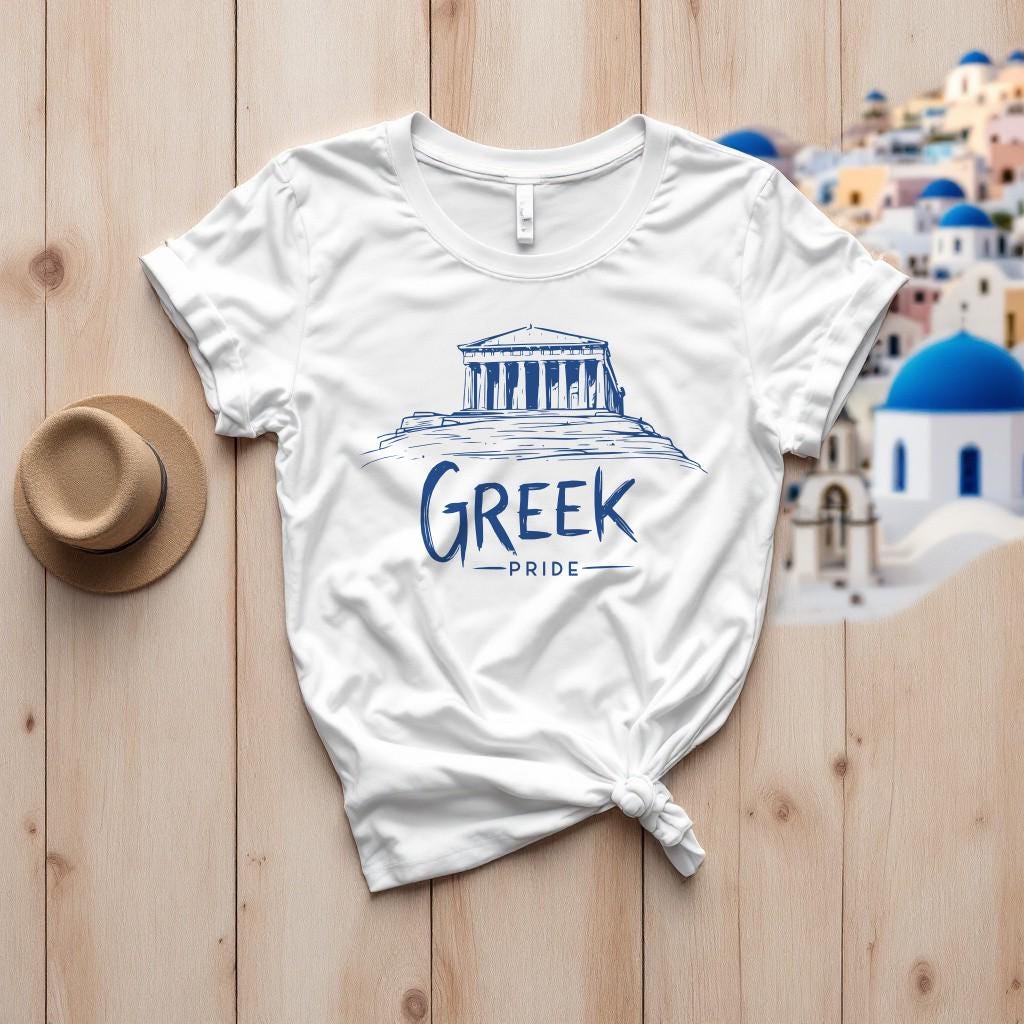 Parthenon Greek Pride SVG | Greece Independence Day Design | Hellenic Culture Digital File ...