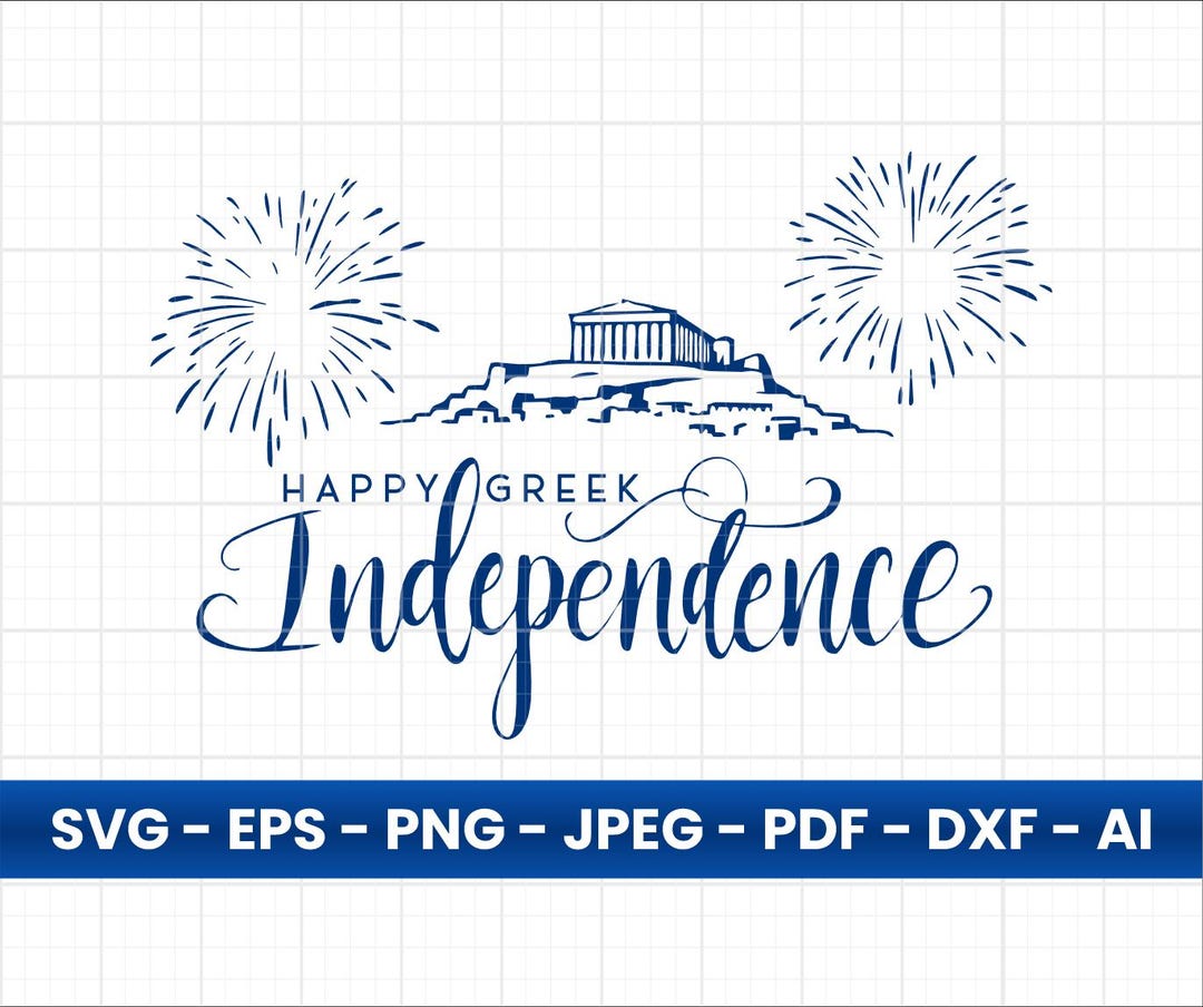Greek Independence Day SVG | Greece Celebration Design | Hellenic Pride ...