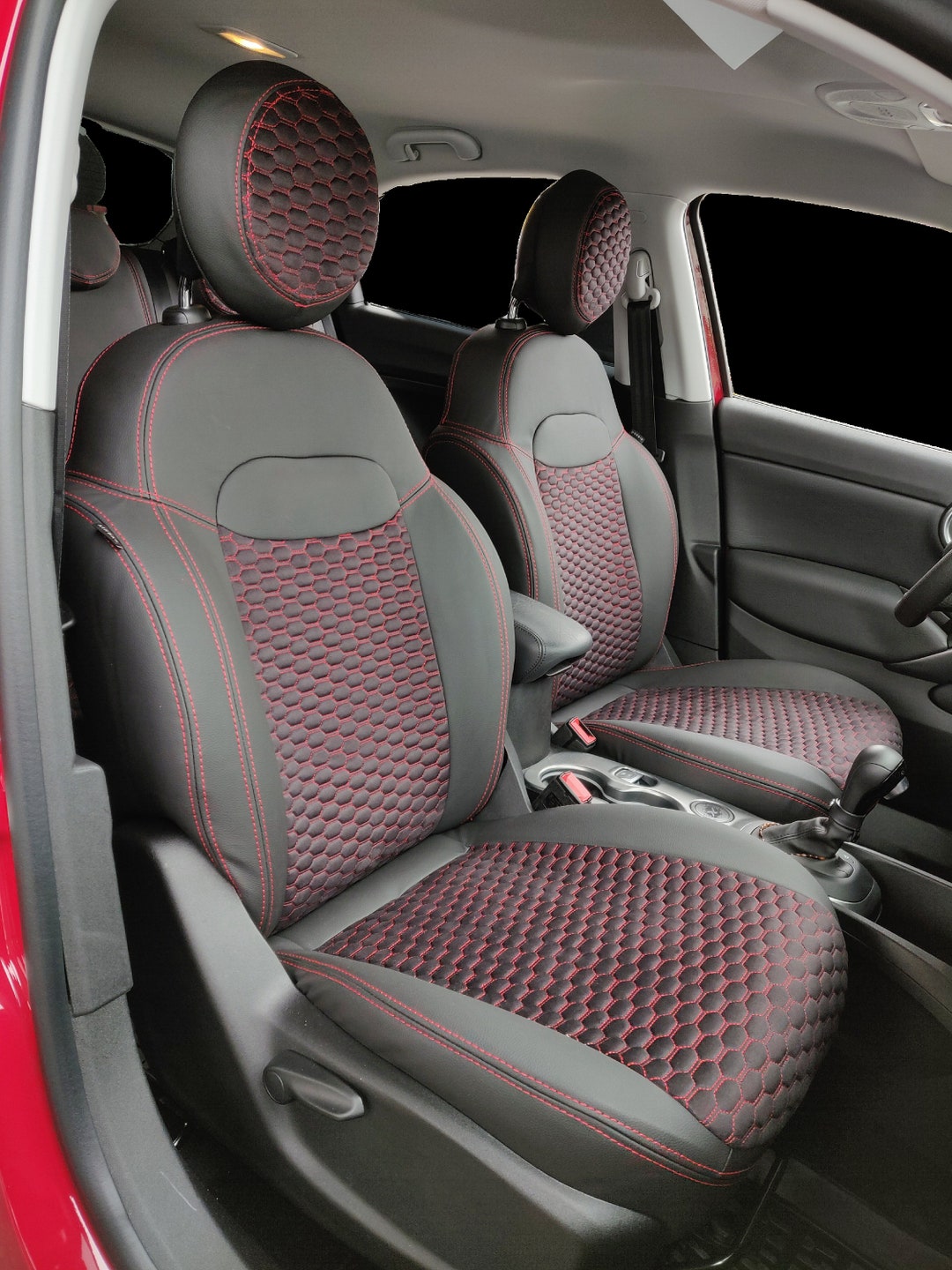 Fiat 500L Leather Car Seat Cover Set: Stylish Protection, Custom Fit - Etsy